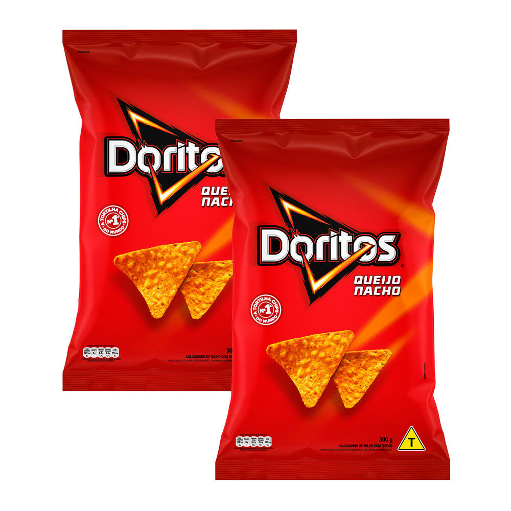 Kit 2 Doritos Elma Chips Sabor Queijo Nacho 300g - Drogaria Araujo