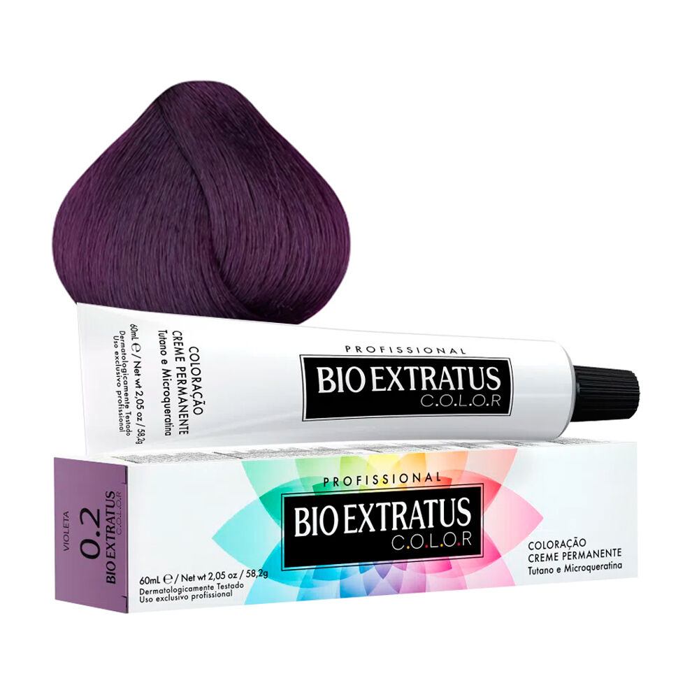 Tintura Creme Bio Extratus Color Corretor Intensificador Violeta 0.2 60ml - Drogaria Araujo