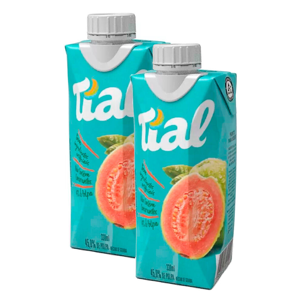 Kit 2 Suco Tial Goiaba 330ml - Drogaria Araujo