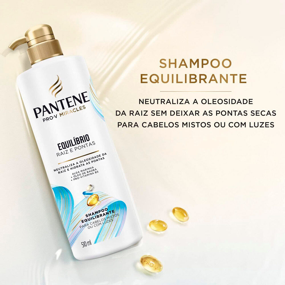 Shampoo Pantene Pro-V Miracles Equilibrio Raiz e Pontas 510ml - Drogaria Araujo